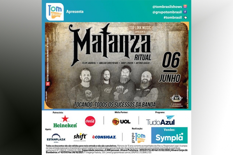 MATANZA RITUAL CONFIRMA SHOW EM SÃO PAULO