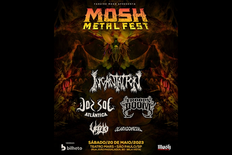 MOSH METAL FEST ACONTECE EM MAIO NO TEATRO MARS EM SÃO PAULO