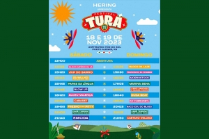 FESTIVAL TURÁ ANUNCIA OS HORÁRIOS DOS SHOWS EM PORTO ALEGRE
